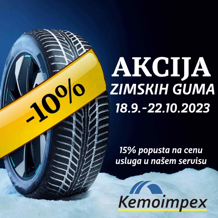 AKCIJA ZIMSKIH GUMA 18.9.-22.10.2023. - Novosti i akcije iz auto guma
